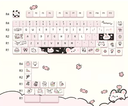 Toffee Rabbit Cute Keycaps (Full Set) – SSJ Store